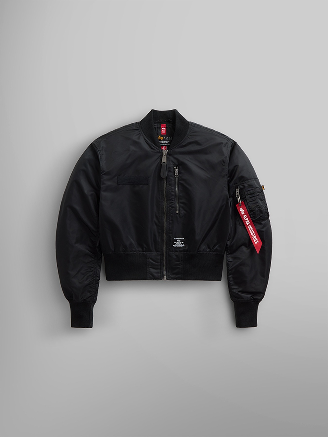 알파 인더스트리 L-2B CROPPED GEN II FLIGHT JACKET W BLACK