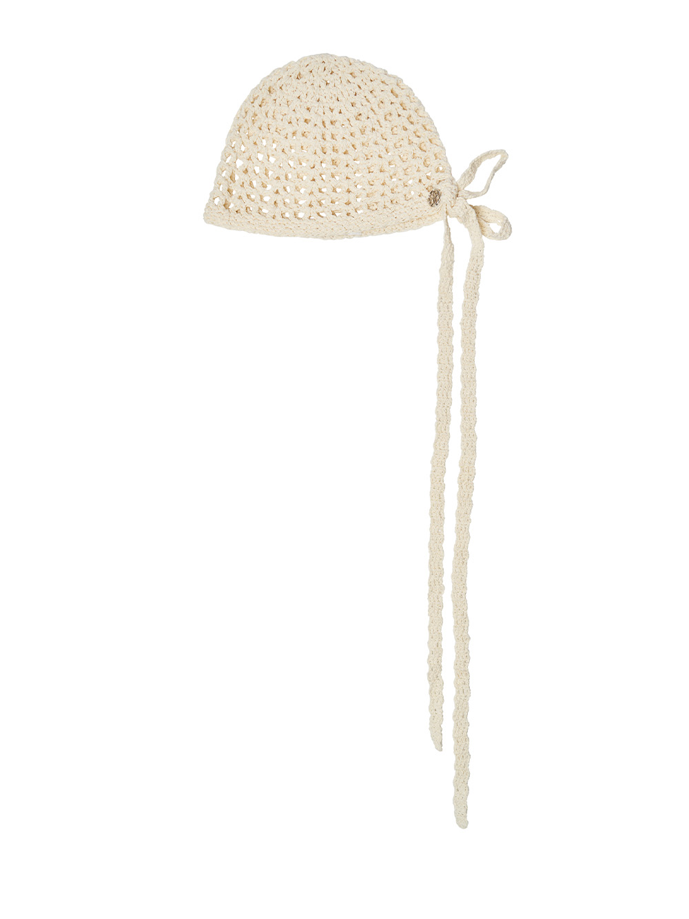 Handmade Knitted Net Beanie (Ivory) | spicethingsup
