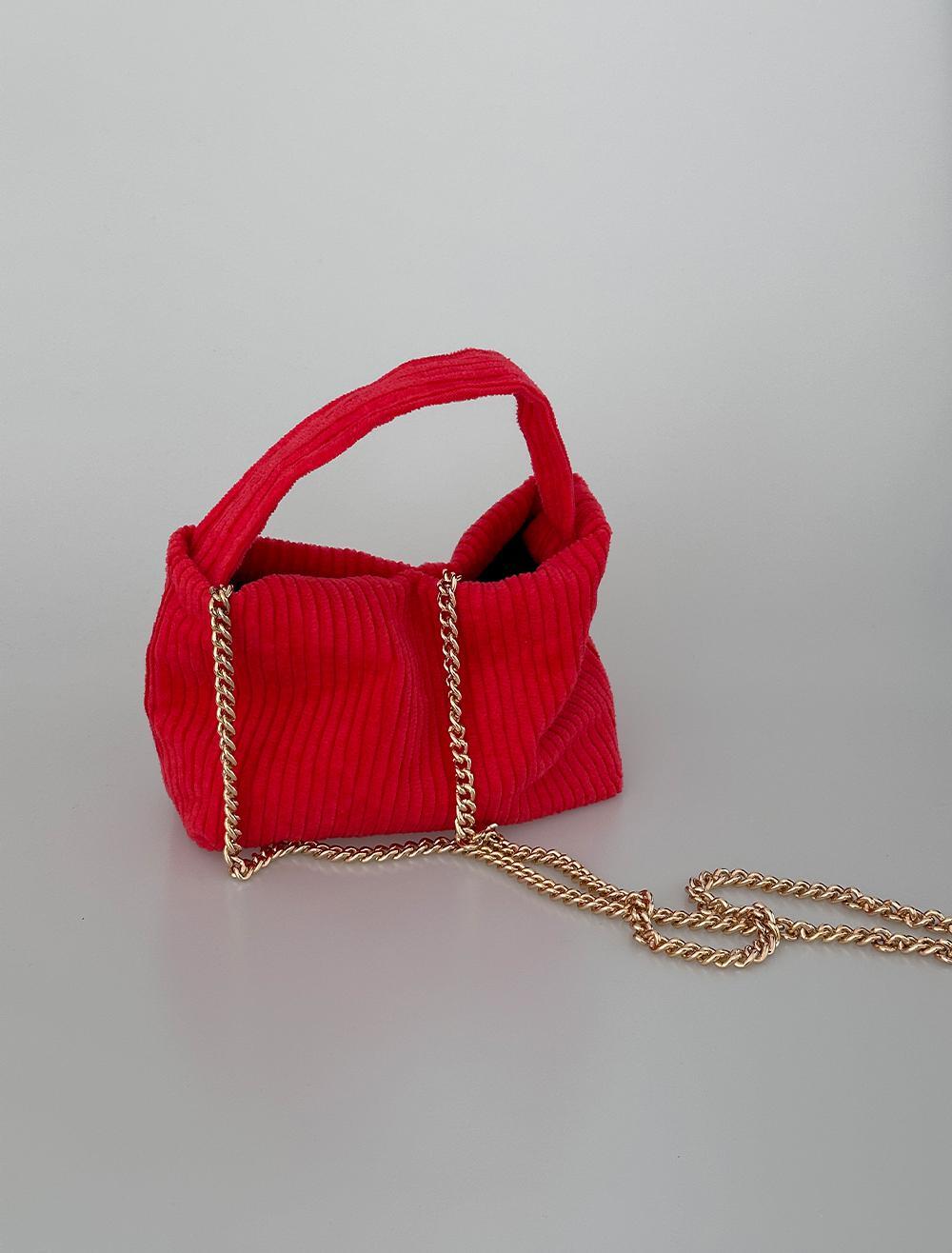 POKI Bag _ Corduroy red _ Limited edition - 페브루