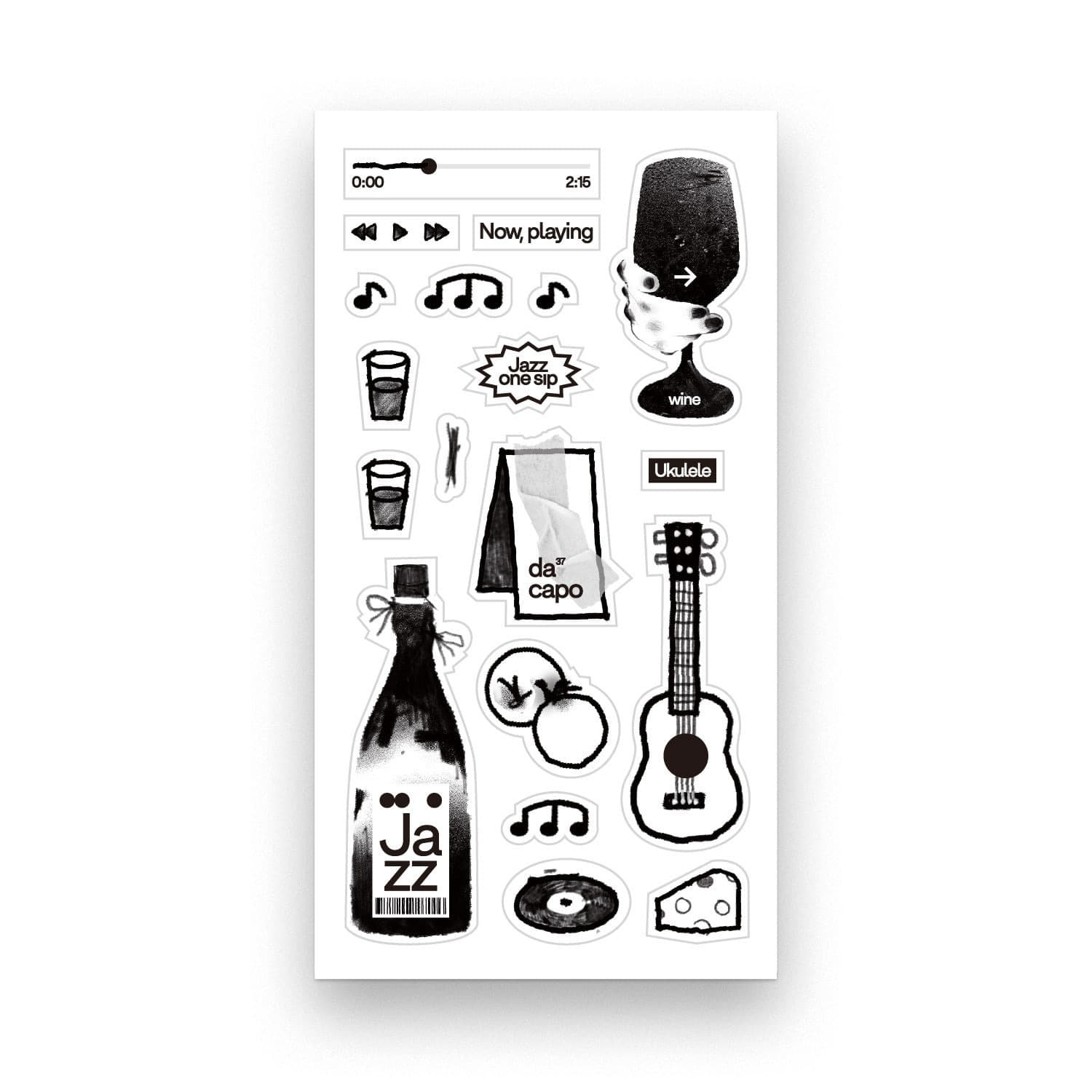 layered sticker 4. Jazz - duitproject