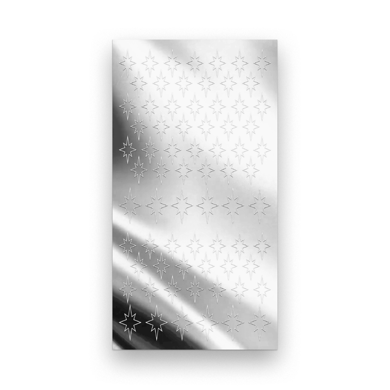 Silver star sticker - duitproject