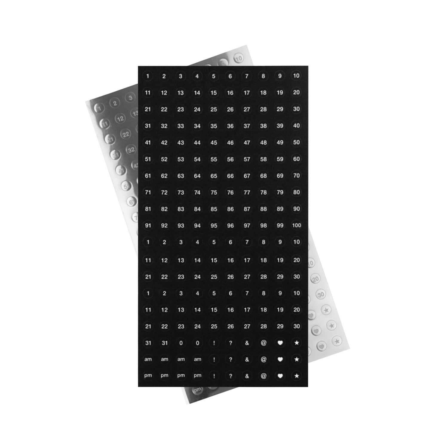 Dotted number sticker - duitproject
