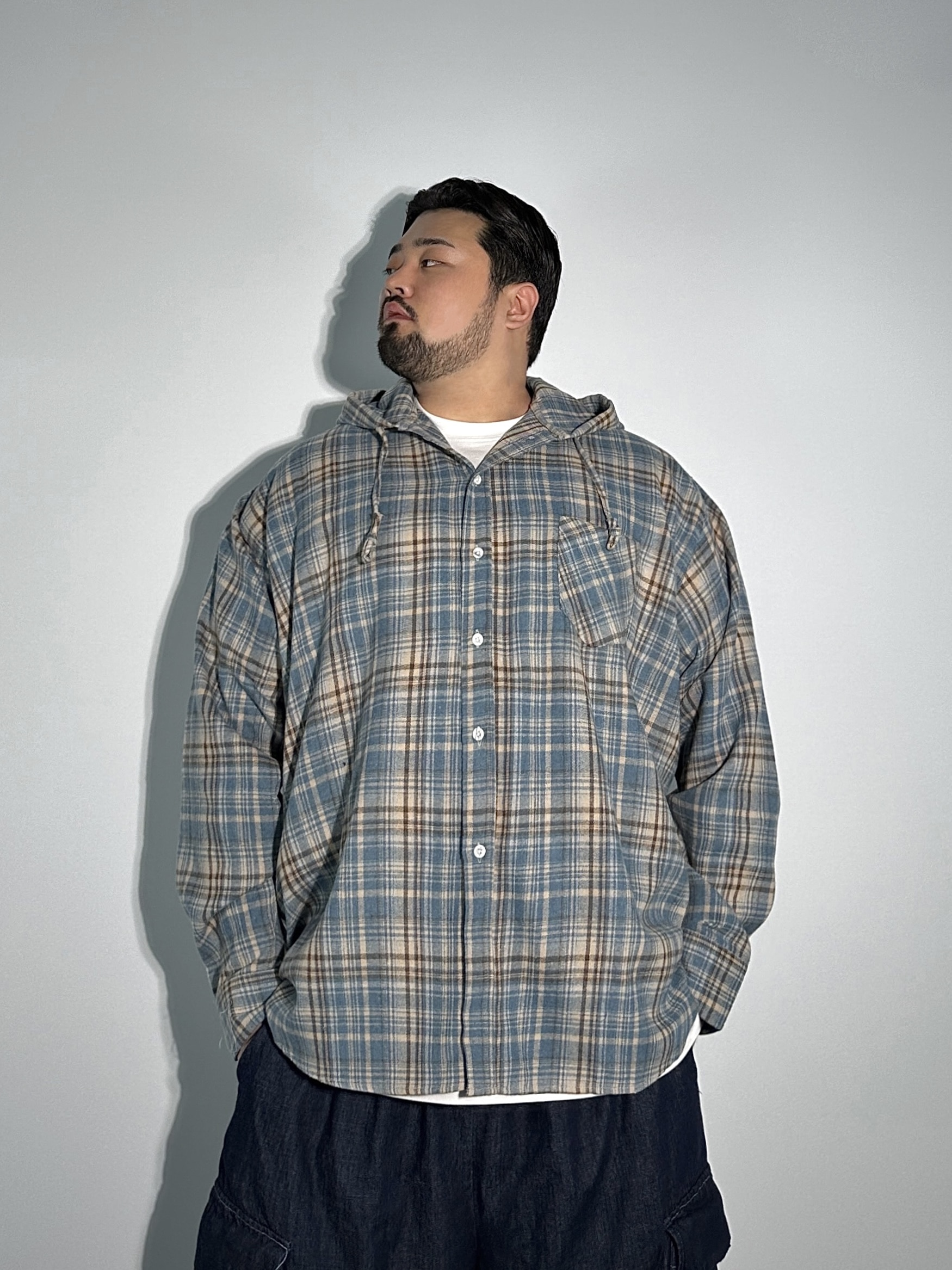 CHECK HOOD SOFT SHIRT | 에이오알닷