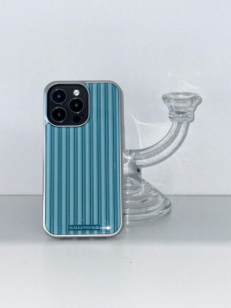 [에폭시 실버] Stripe case(green) | WALKONWAKE