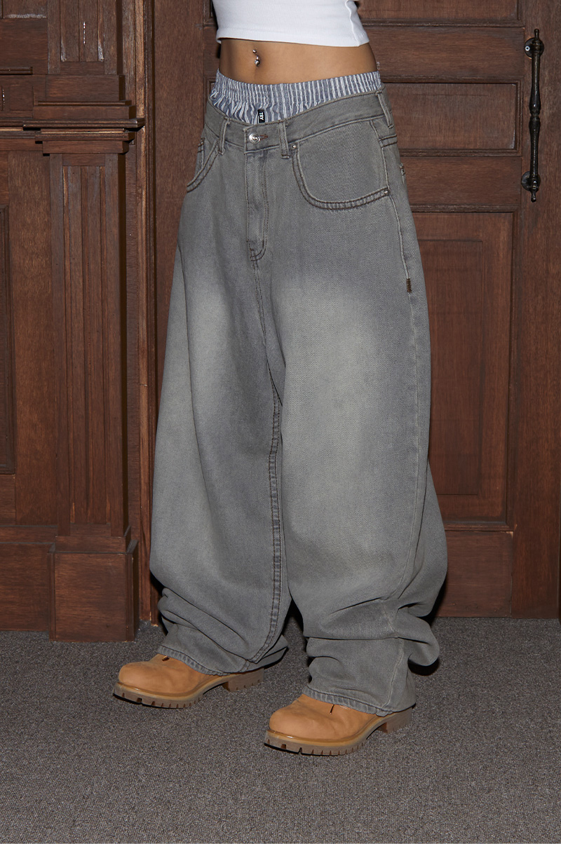 PURE MEGA WIDE DENIM - 런츠