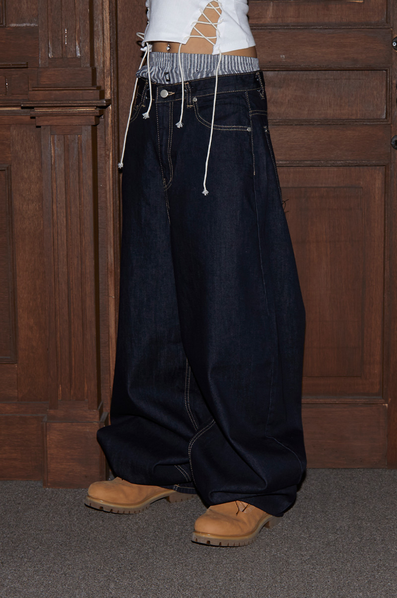 FLEXER MEGA WIDE DENIM - 런츠