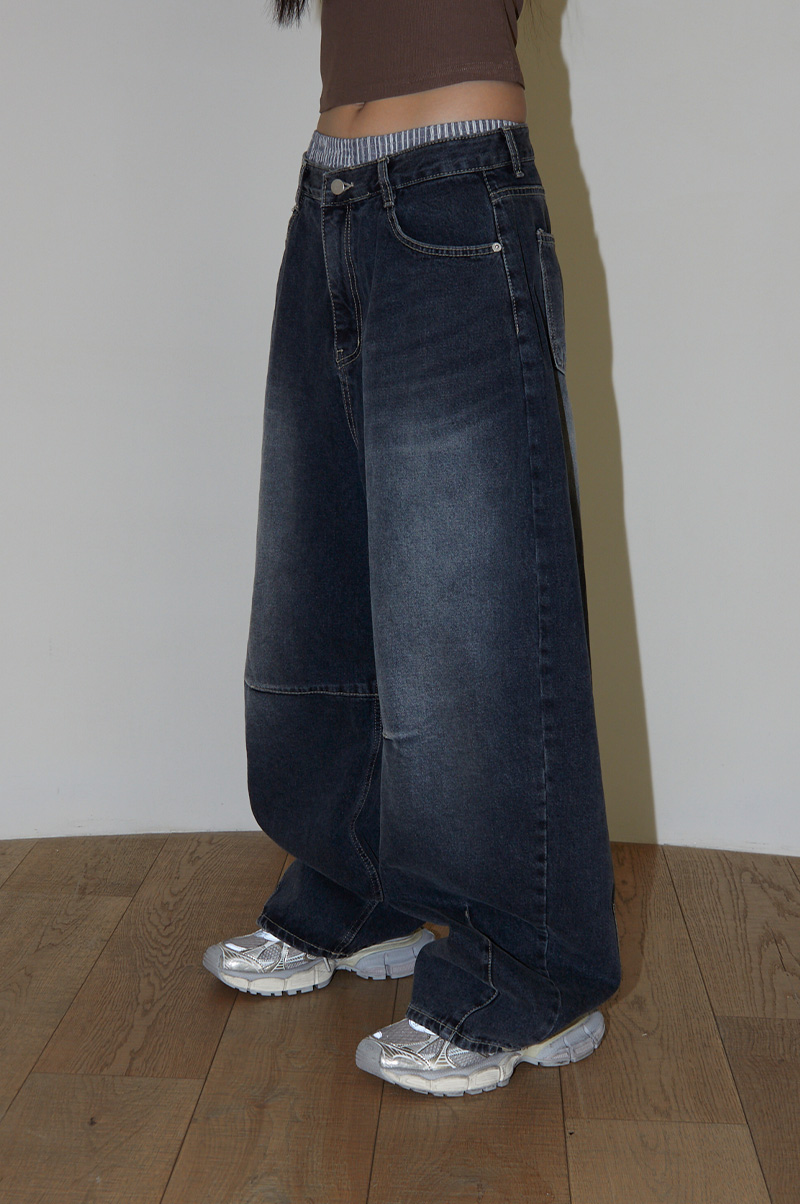 GRAND DART MEGA WIDE DENIM - 런츠