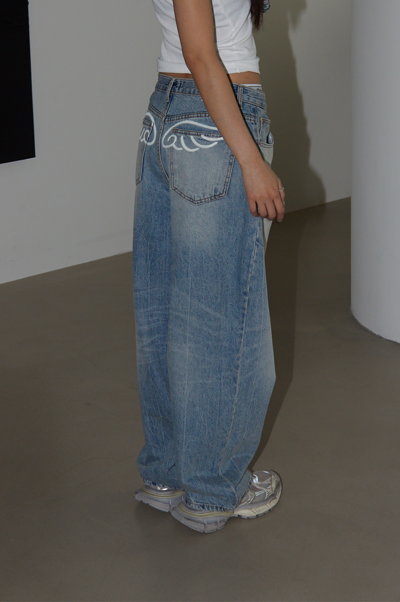 ANGEL MEGA WIDE DENIM - 런츠