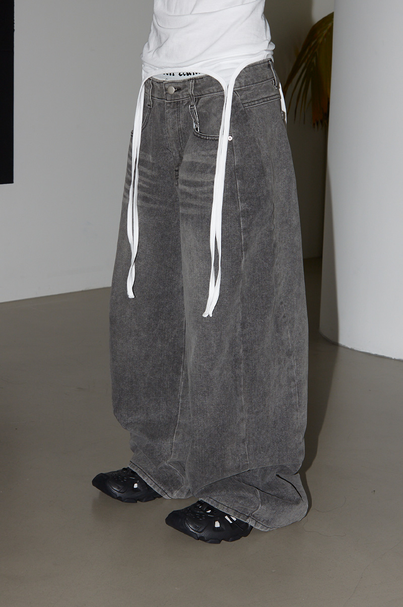 FOURTY BASIC MEGA WIDE DENIM - 런츠