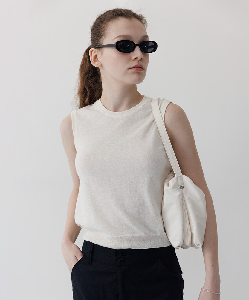 SHELL HOBO BAG CREAM - TTUDEMENT