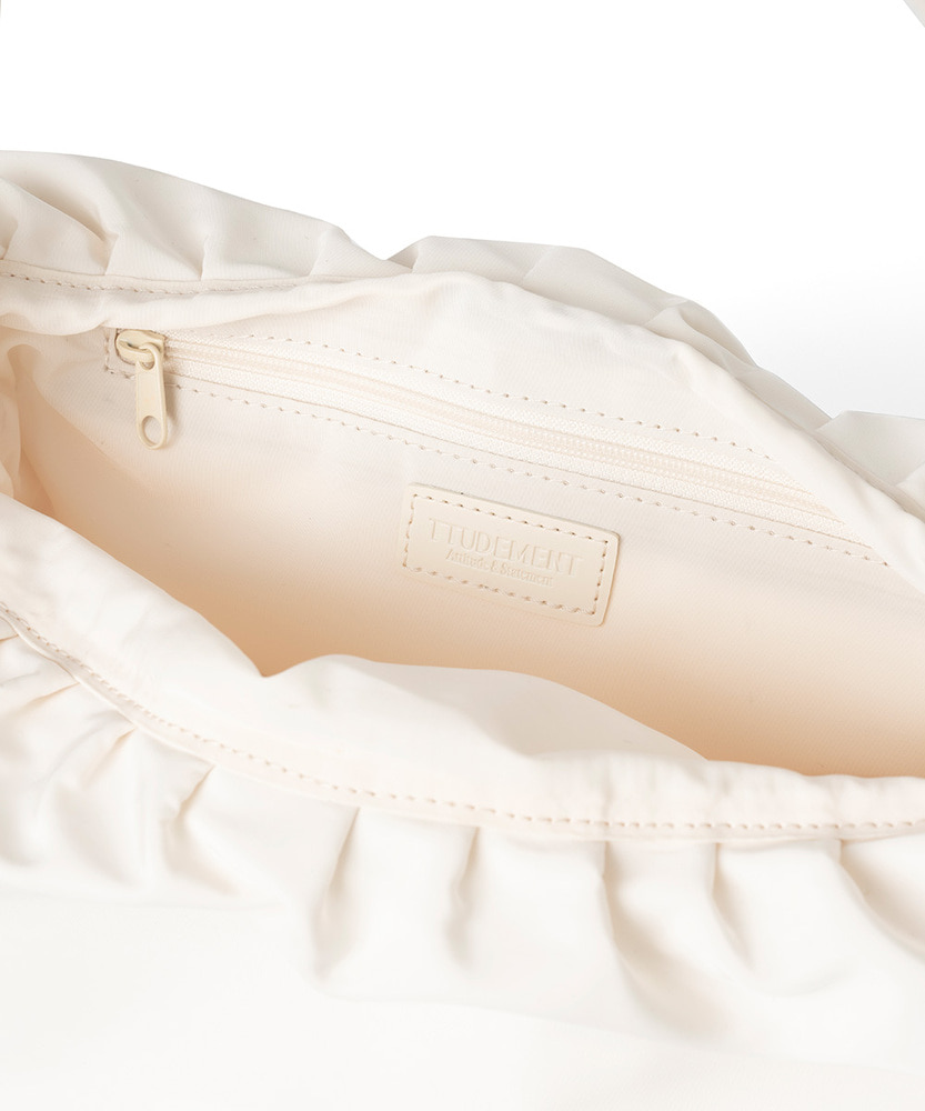 SHELL HOBO BAG CREAM - TTUDEMENT