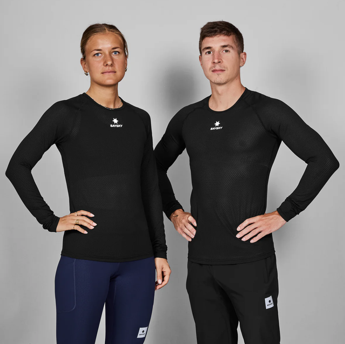 세이스카이 SAYSKY Mesh Base Layer Long Sleeve BLACK - 위캔런