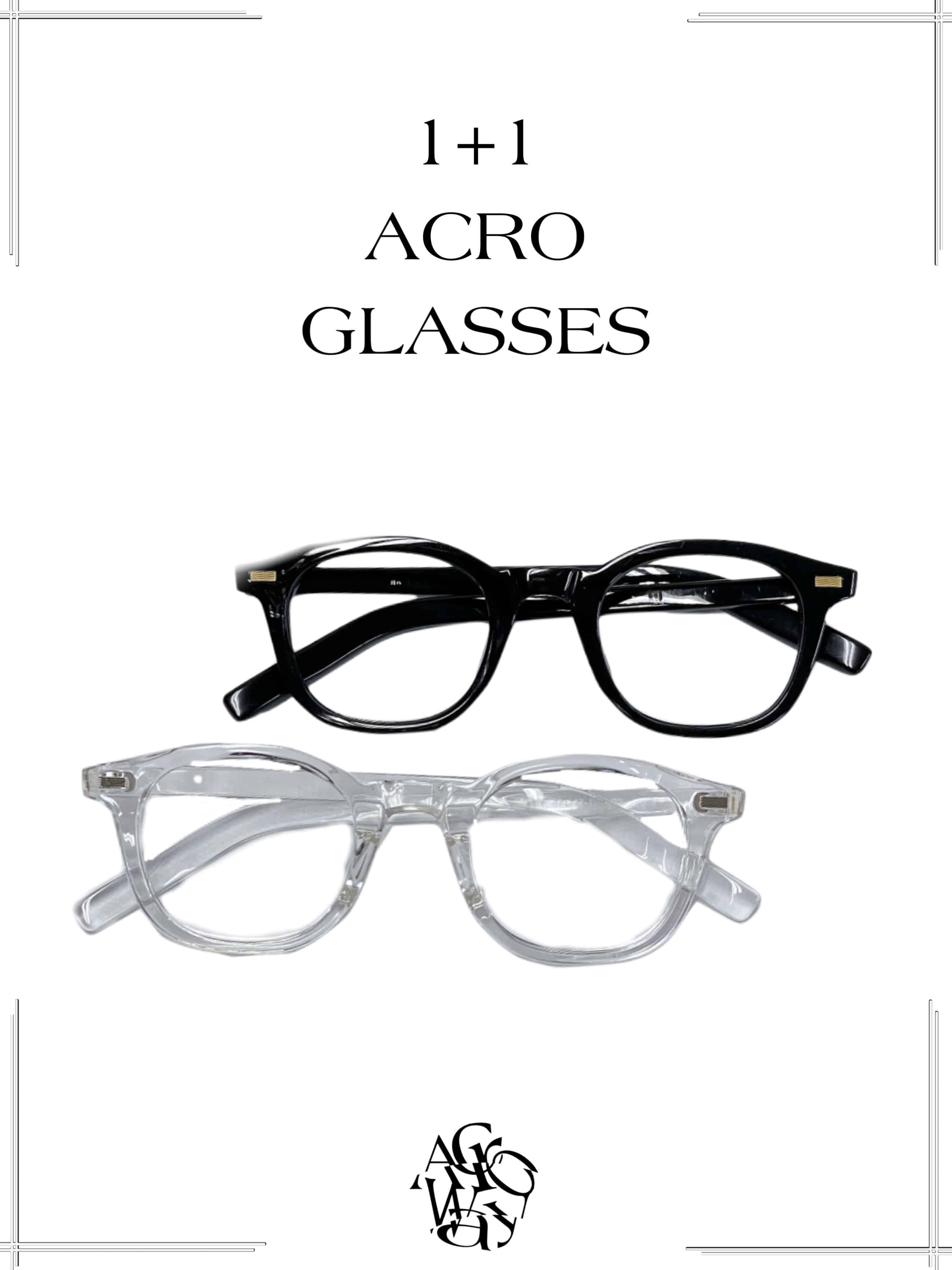 1+1 Acro glasses 2C - 아크로웨이