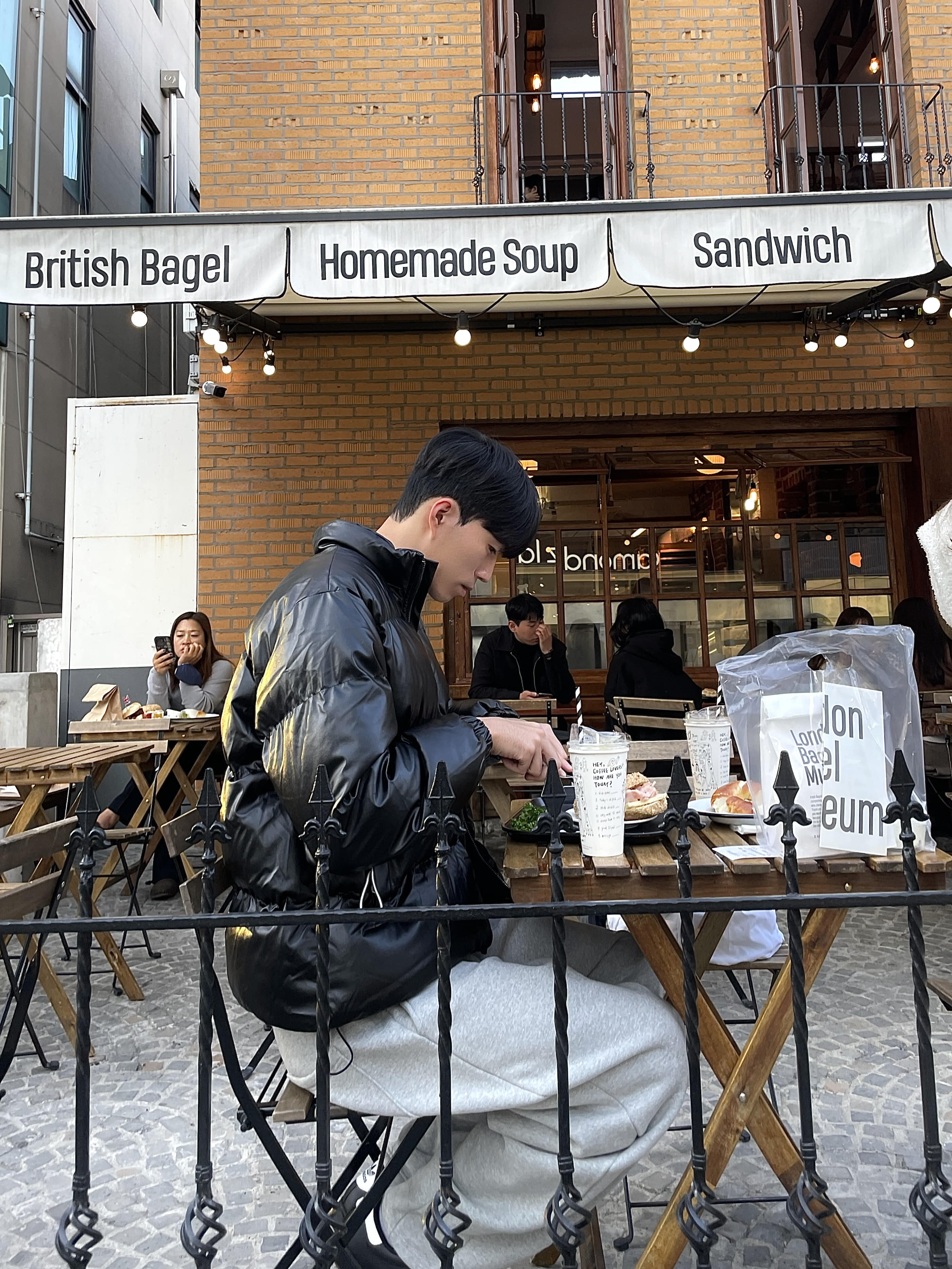 BB acro leather jumper - 아크로웨이