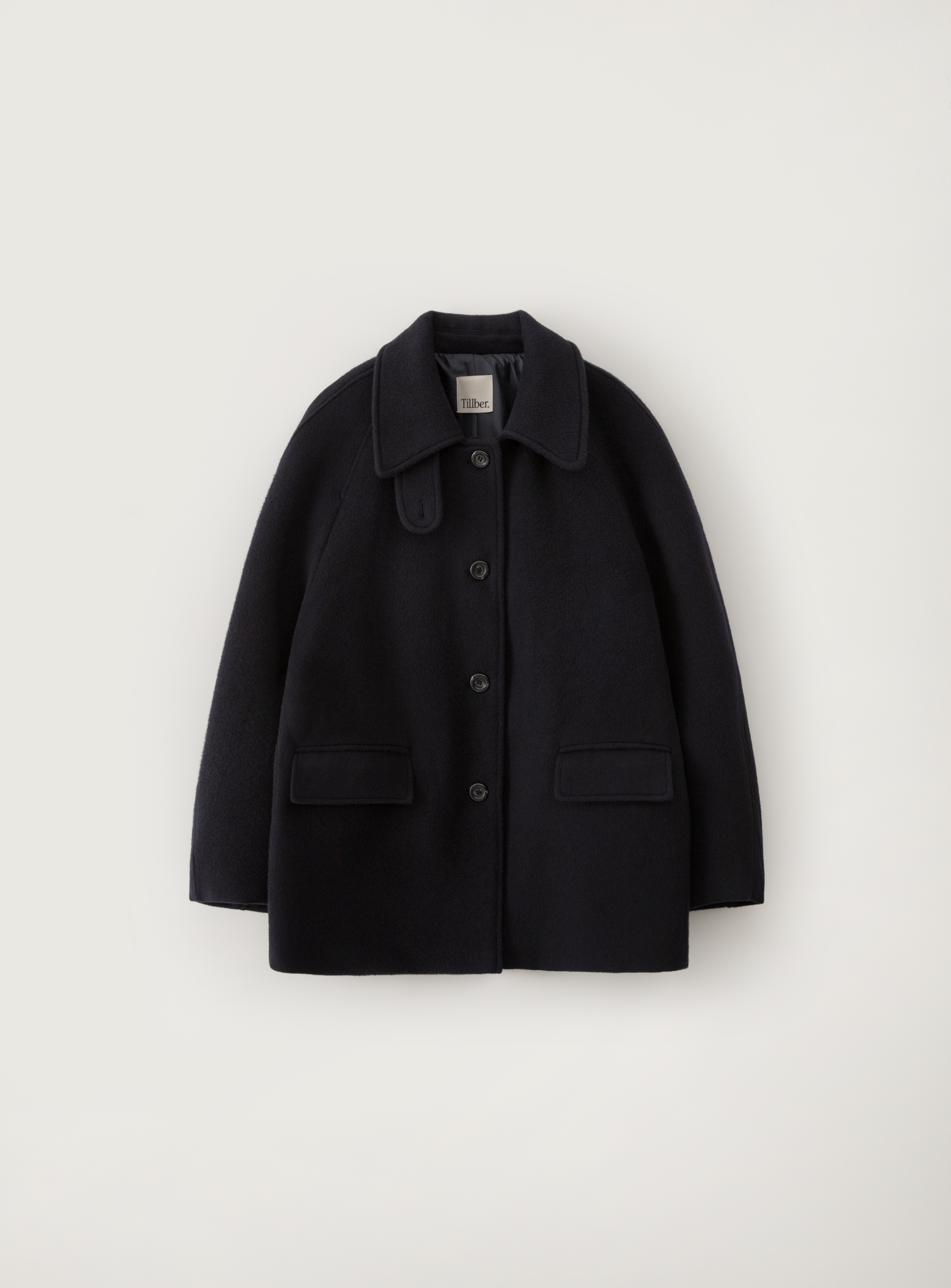 Tillber | Wool Half Coat Navy
