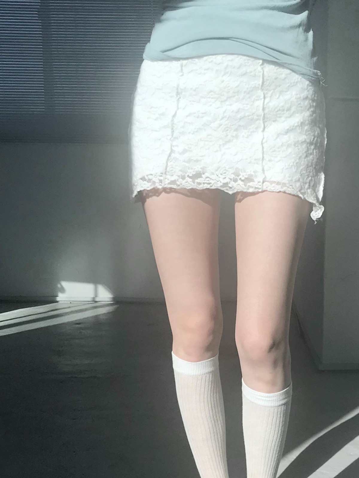 flower lace skirt (2c) - 고와