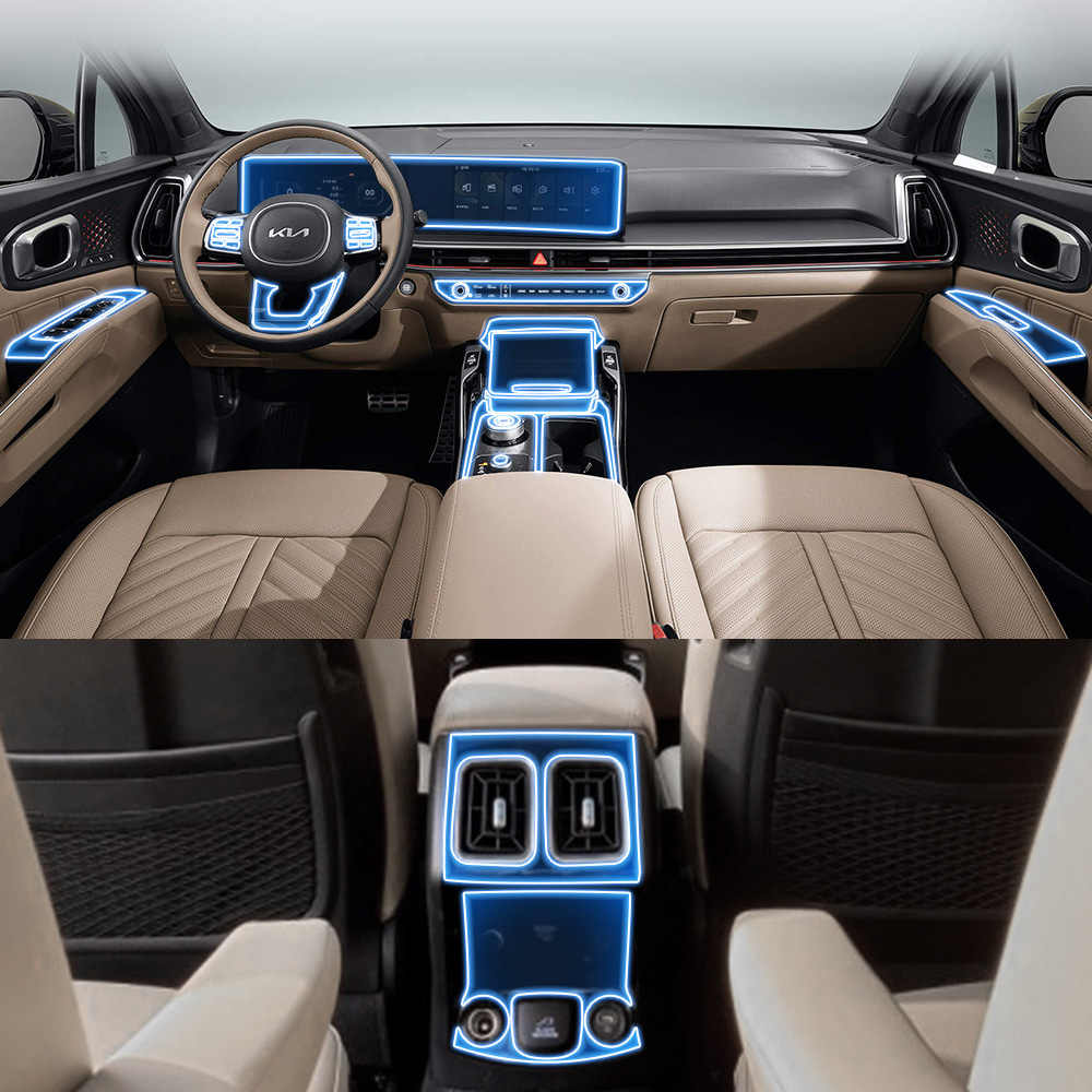 쏘렌토 MQ4 페이스리프트 실내 PPF 보호필름 풀패키지 - 스코코