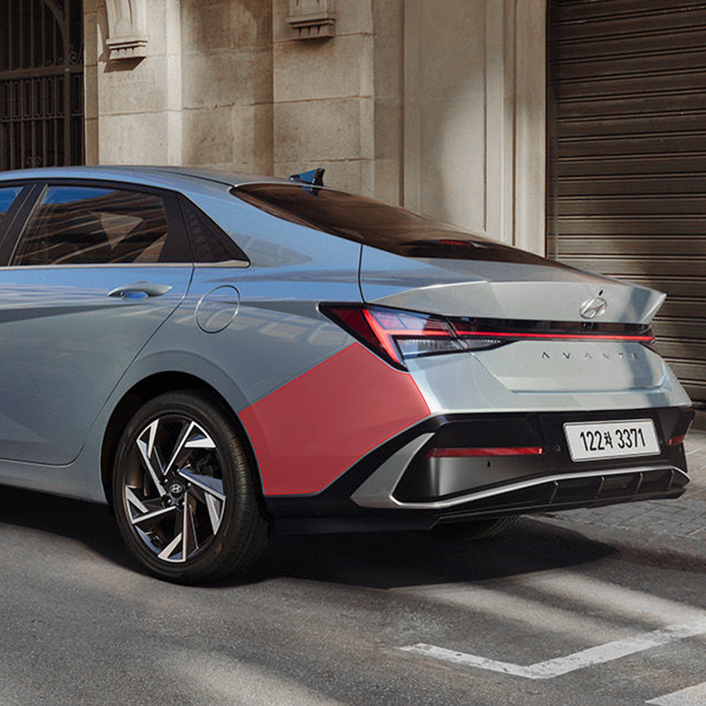 더 뉴 아반떼 CN7 리어범퍼 사이드 PPF 보호필름 - 스코코