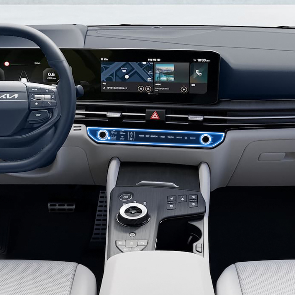 더 뉴 스포티지 NQ5 페이스리프트 지문방지 저반사 센터 공조기 액정보호필름 - 스코코