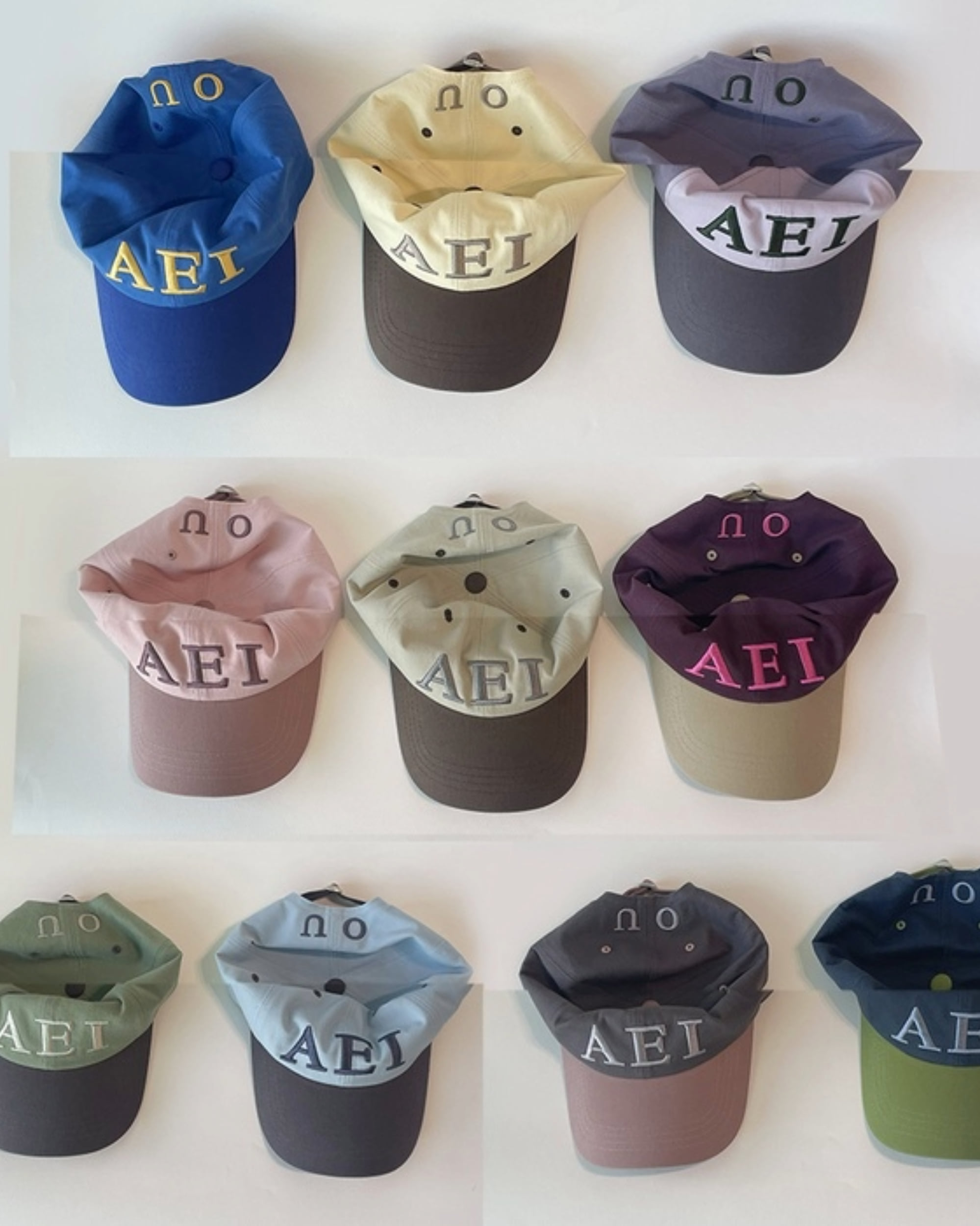 Aeiou Logo Lettering Cap (10 Colors) - discover good goods
