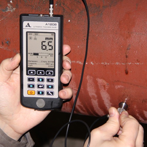 A1208 동결에 강한 초음파두께측정기 고대비 TFT 디스플레이 서리방수가 가능한 리튬폴리머 충전지 내장 트랜스듀서 자동인식 ACS - 나래측기