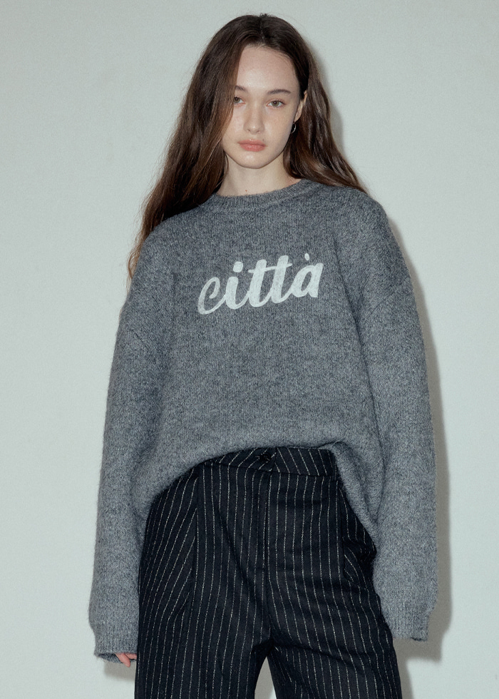 CITTA | Citta Logo Wool Hairy Knit