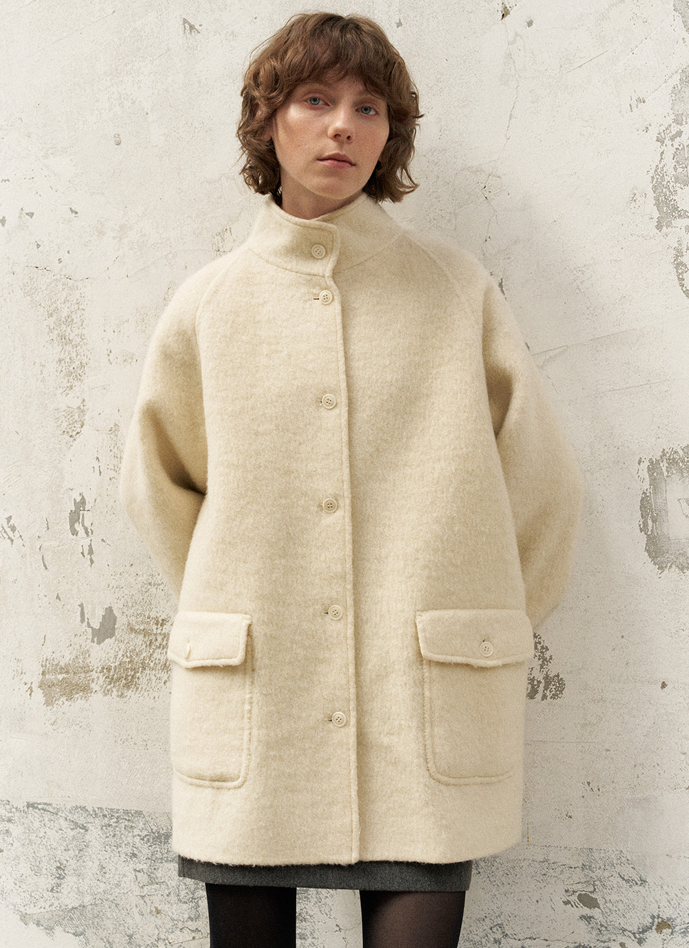 lenil | Mott Handmade Coat Ivory