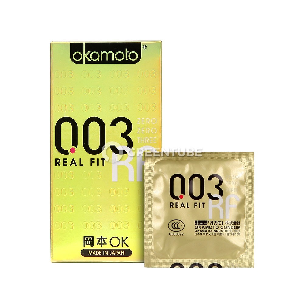 오카모토 003 RF 리얼핏 콘돔 (10P) | 그린튜브
