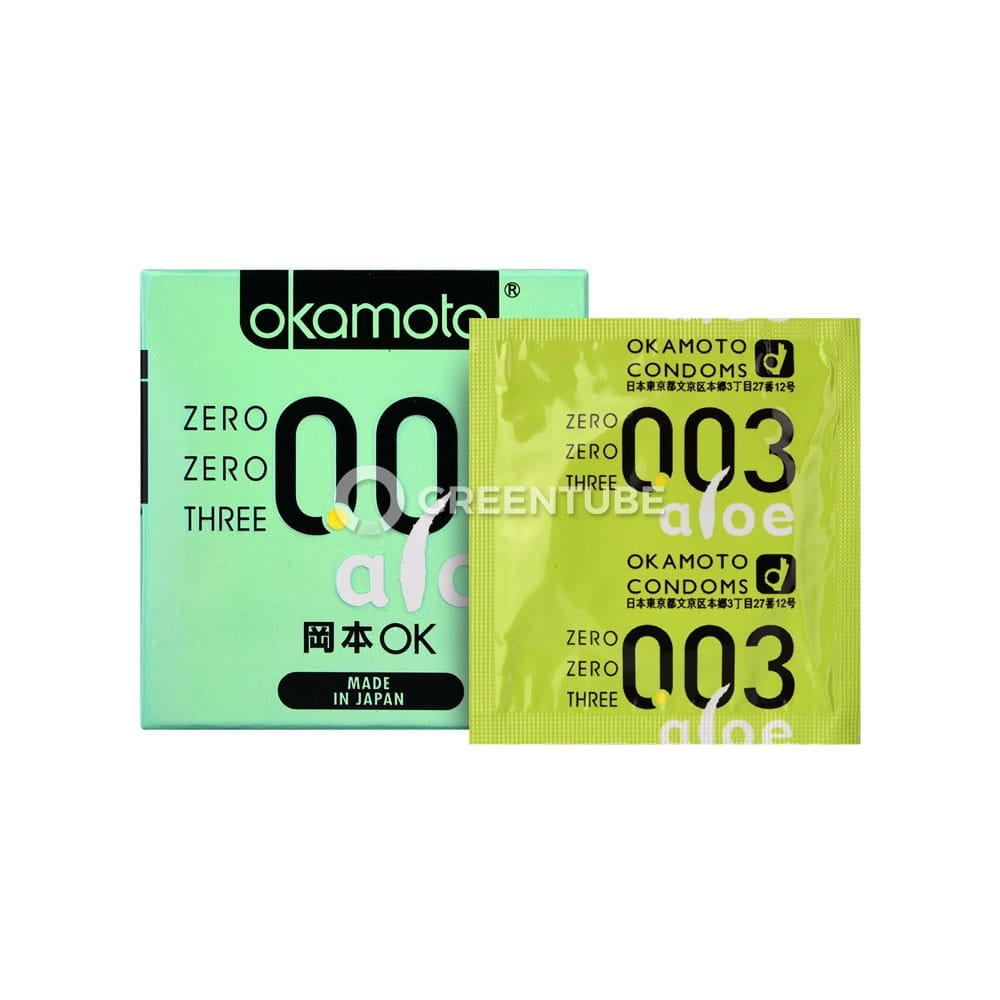 오카모토 003 알로에 콘돔 (3P) | 그린튜브