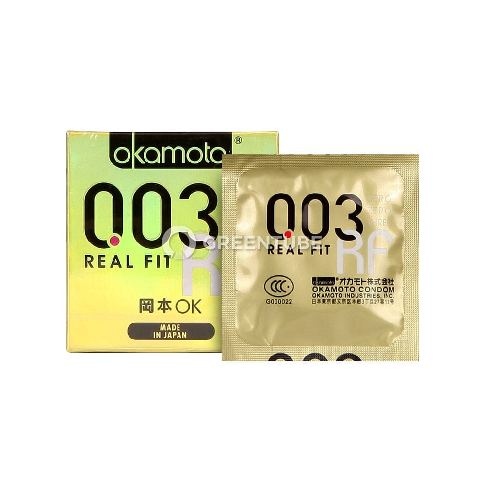 오카모토 003 RF 리얼핏 콘돔 (3P) | 그린튜브