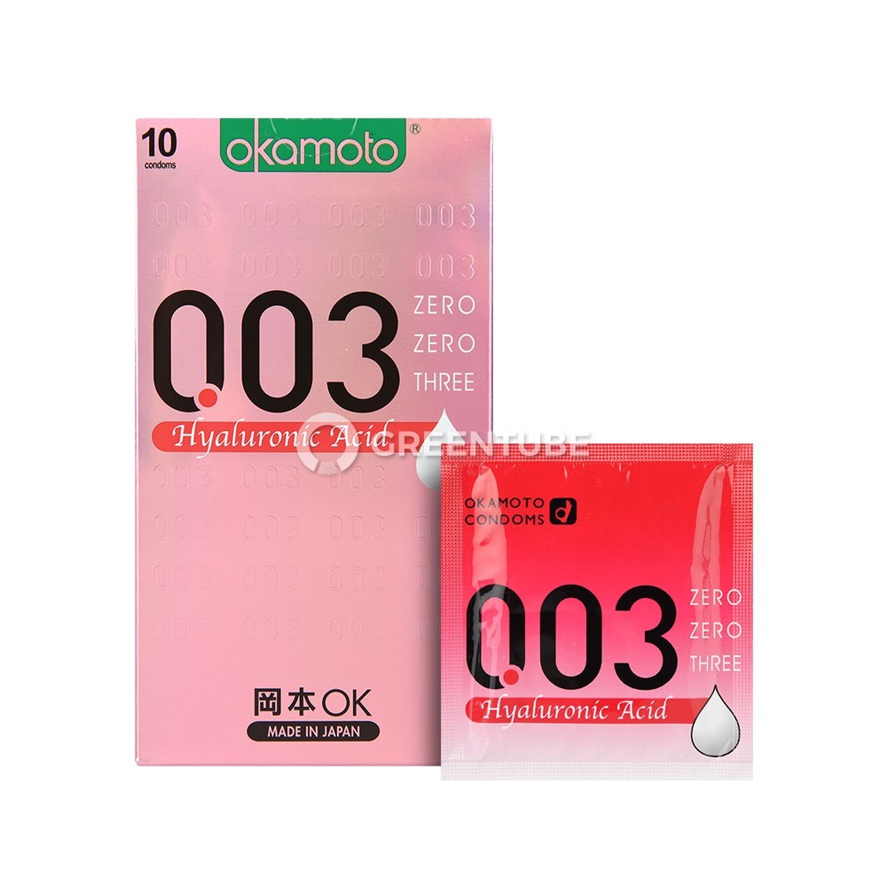 오카모토 003 히알루론산 콘돔 (10P) | 그린튜브