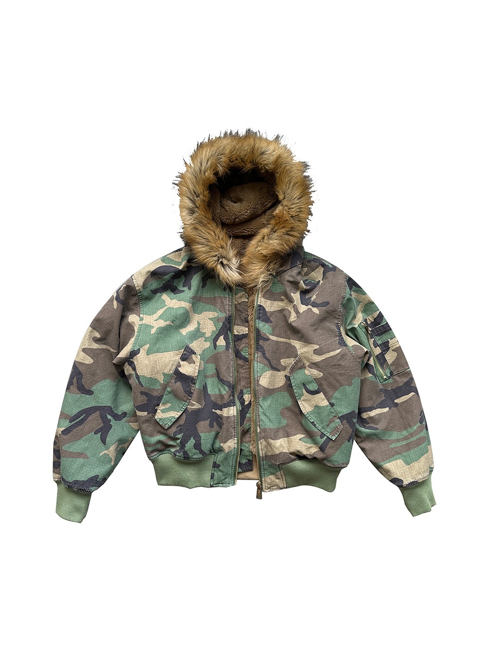 Double-Sided Hooded Bomber Jacket - BCAESAR
