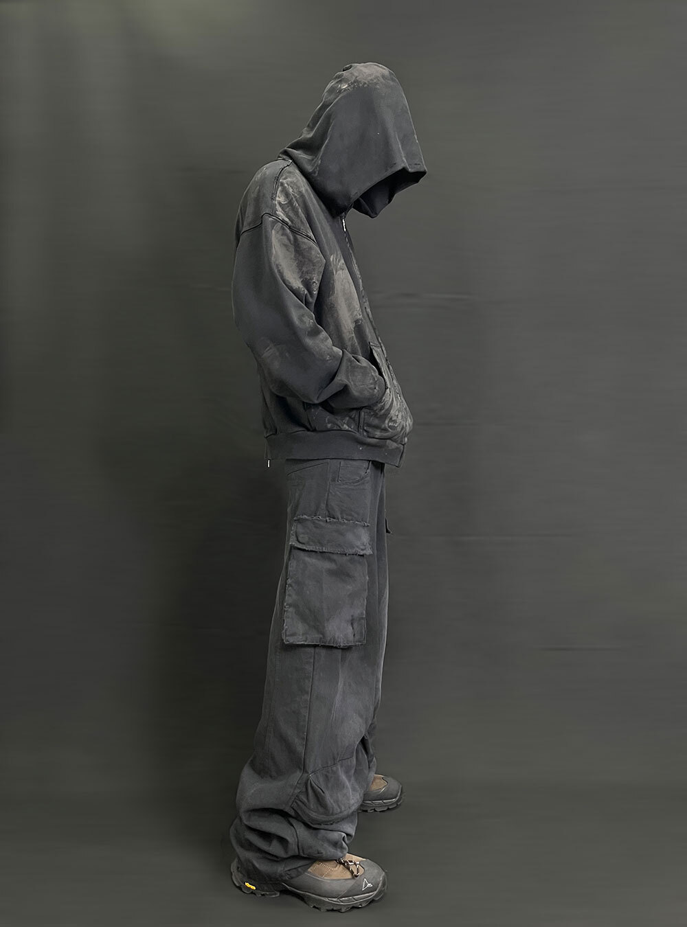 [CCY CRUNCHY] Heavy-Duty Cargo Pants, Relaxed Fit - BCAESAR