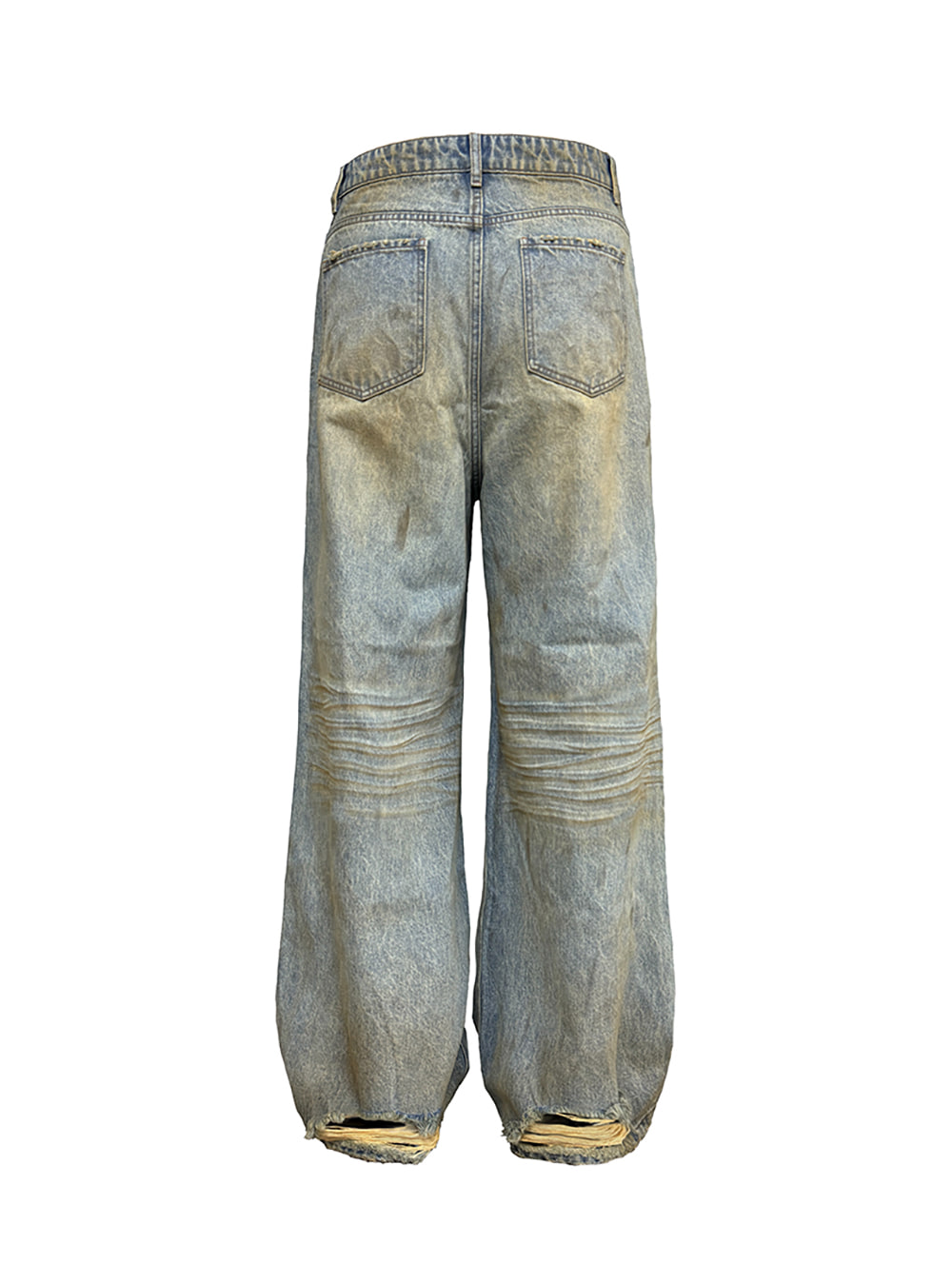 [JCAESAR] MUD DYEING DESTORYED DENIM - BCAESAR