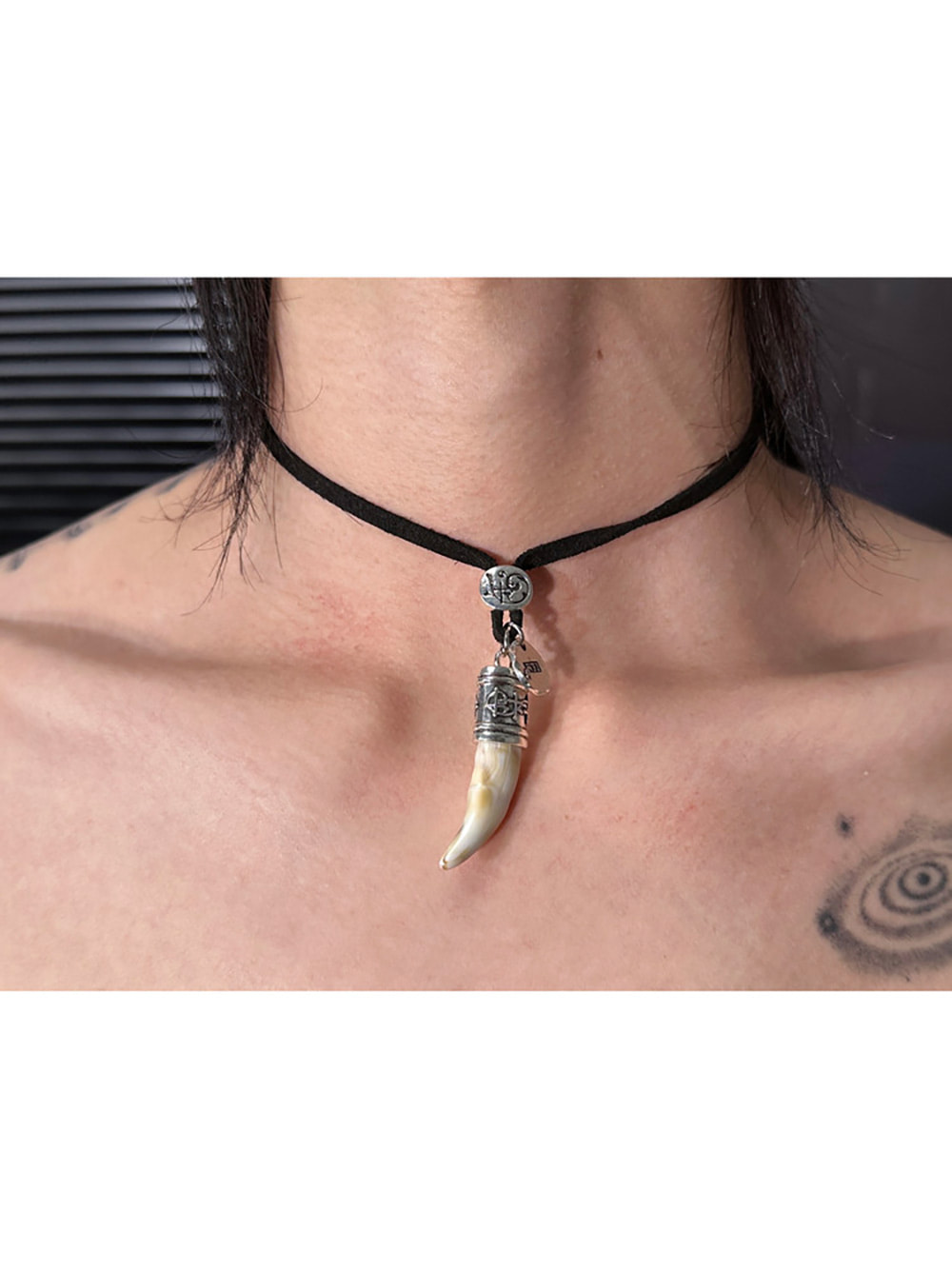 Wolf Fang Cord Necklace | BCAESAR