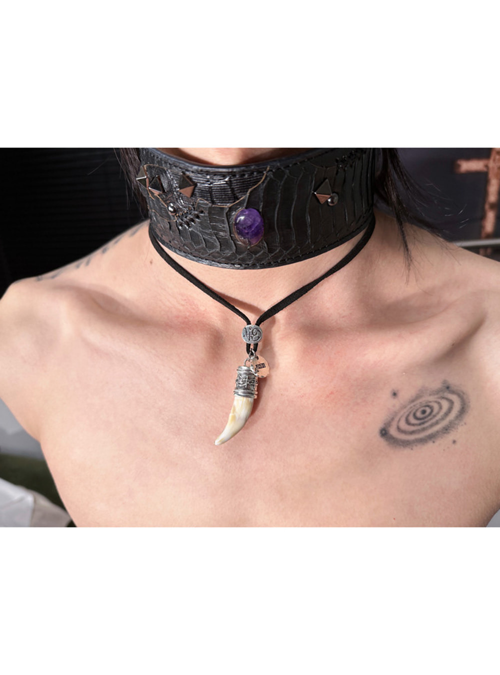Wolf Fang Cord Necklace | BCAESAR