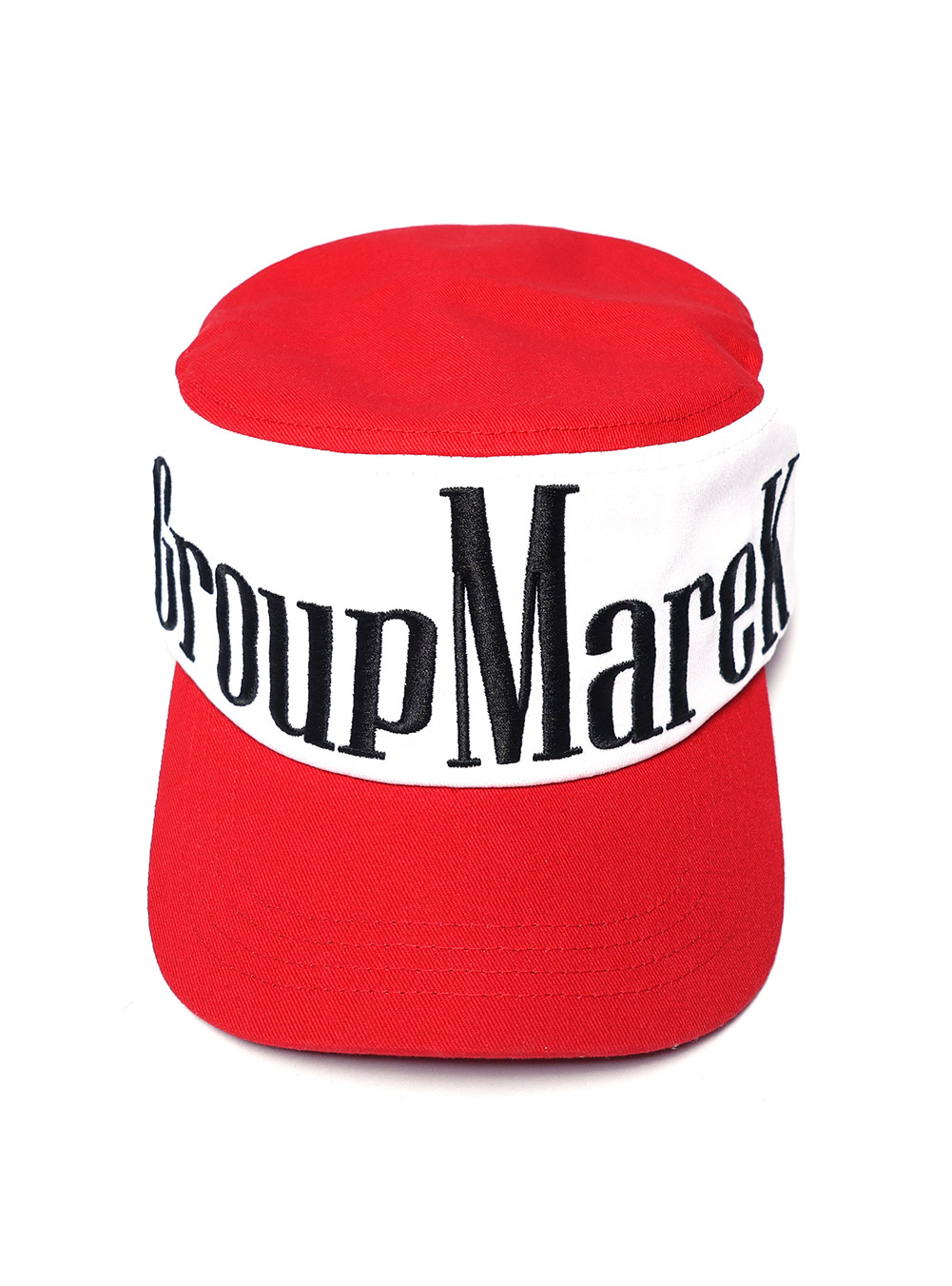 Two-Tone Embroidered Flat Brim Baseball Cap | BCAESAR