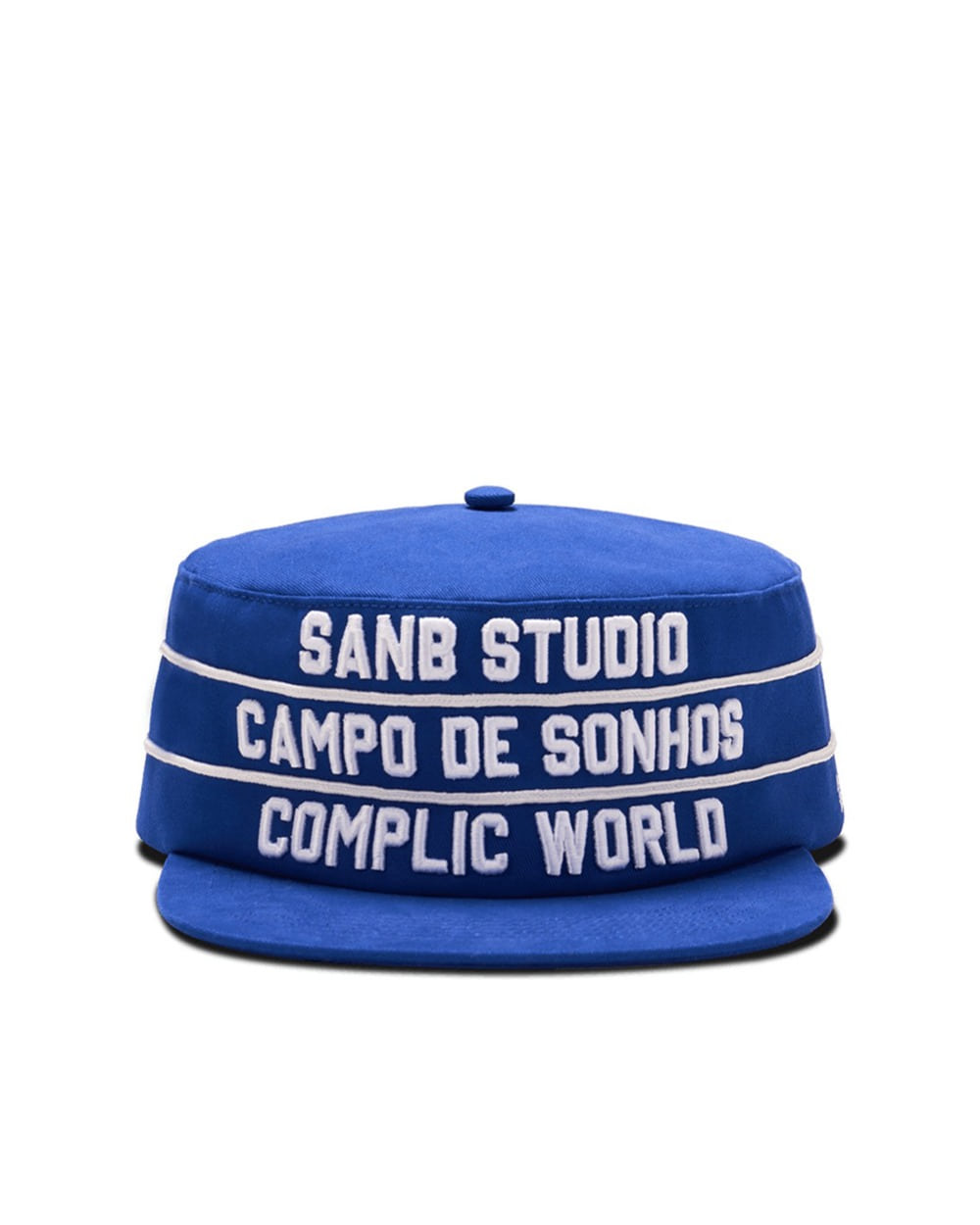 Embroidered Hip-Hop Blue Flat Cap | BCAESAR