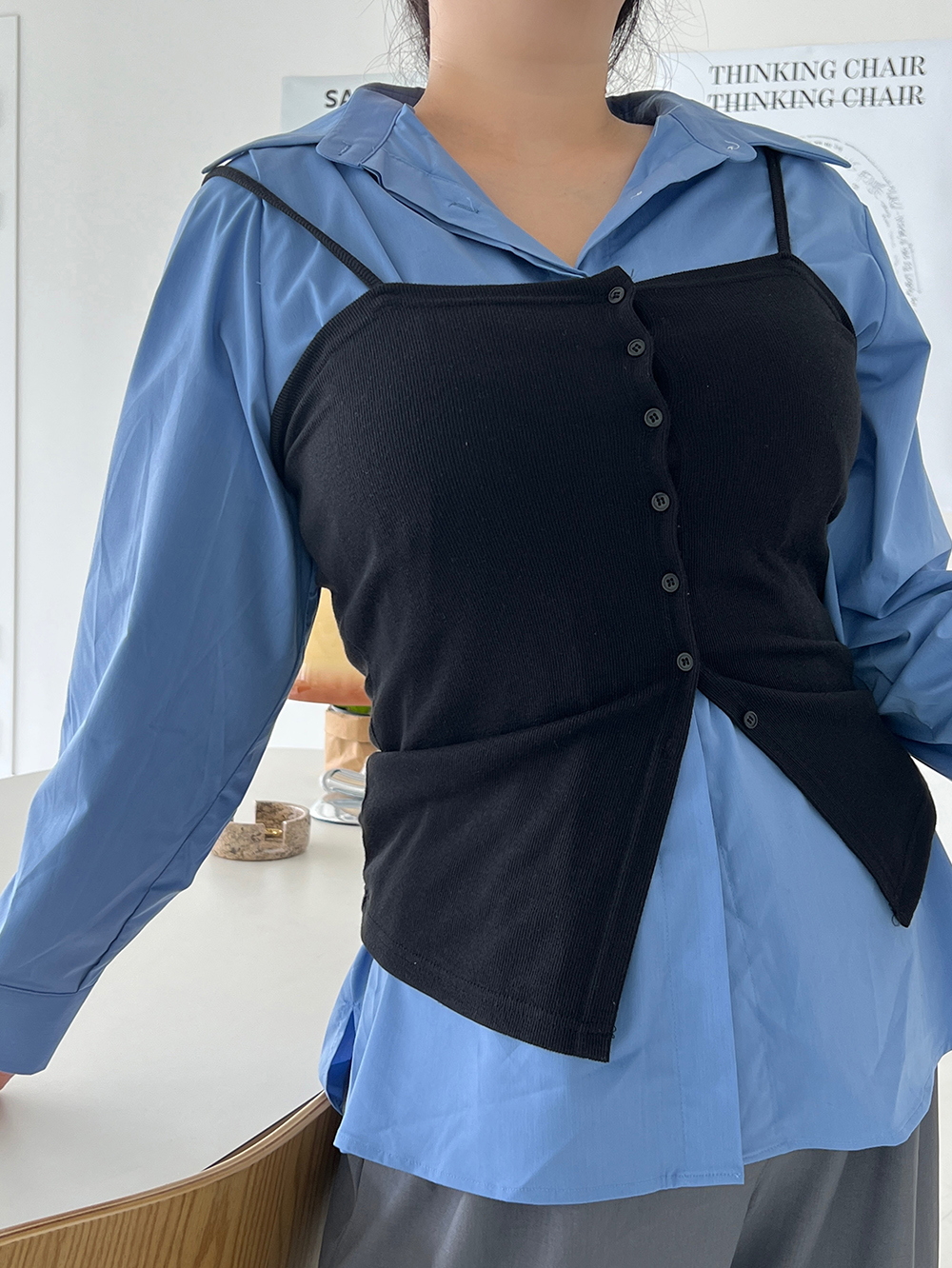 [1000장🎉/55-100] 볼드 골지 나시 탑 뷔스티에 빅사이즈 (4color)