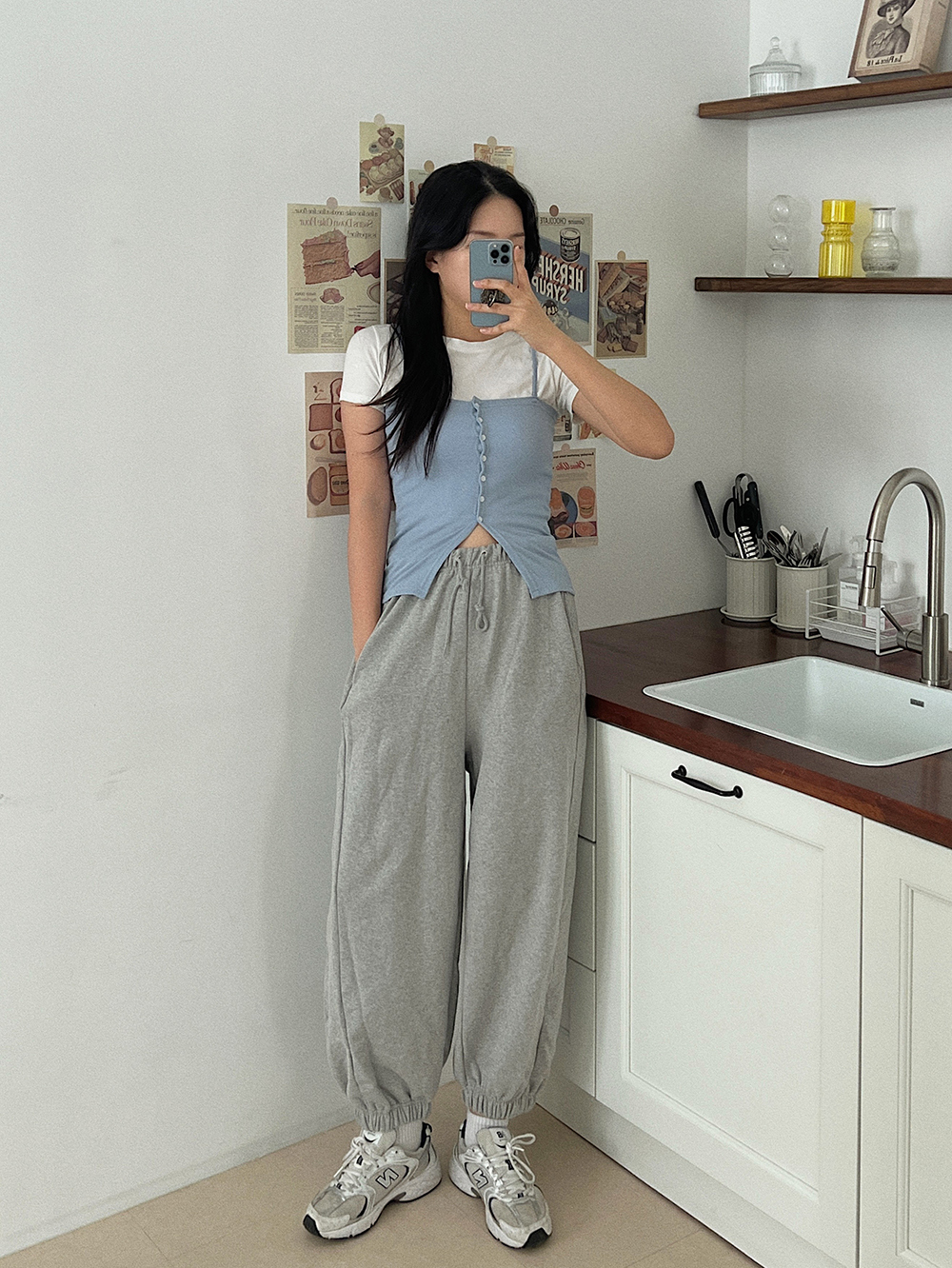 드뮤트 [1000장🎉/55-100] 볼드 골지 나시 탑 뷔스티에 빅사이즈 (4color)