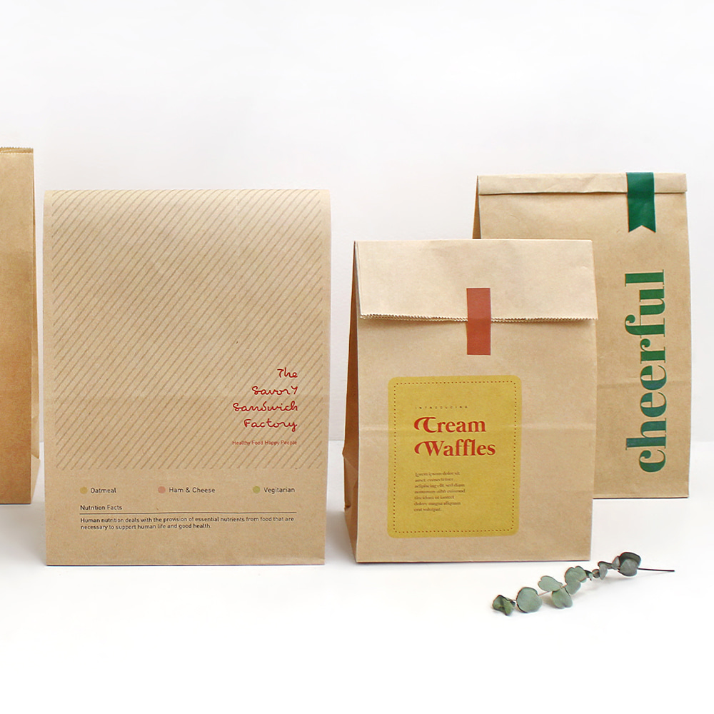 인쇄제작 크라프트 각대봉투소중대 단면 소량 인쇄 로고 이미지 인쇄 제작 종이포장봉투 핸즈픽