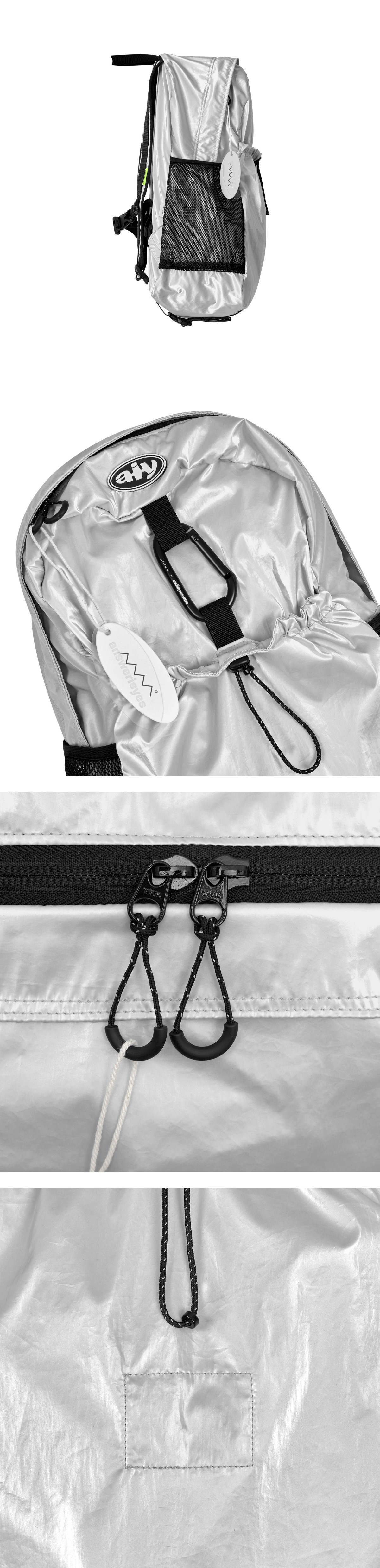 aiy x mmo backpack glossy silver 085 - 감도 깊은 취향 셀렉트샵 29CM
