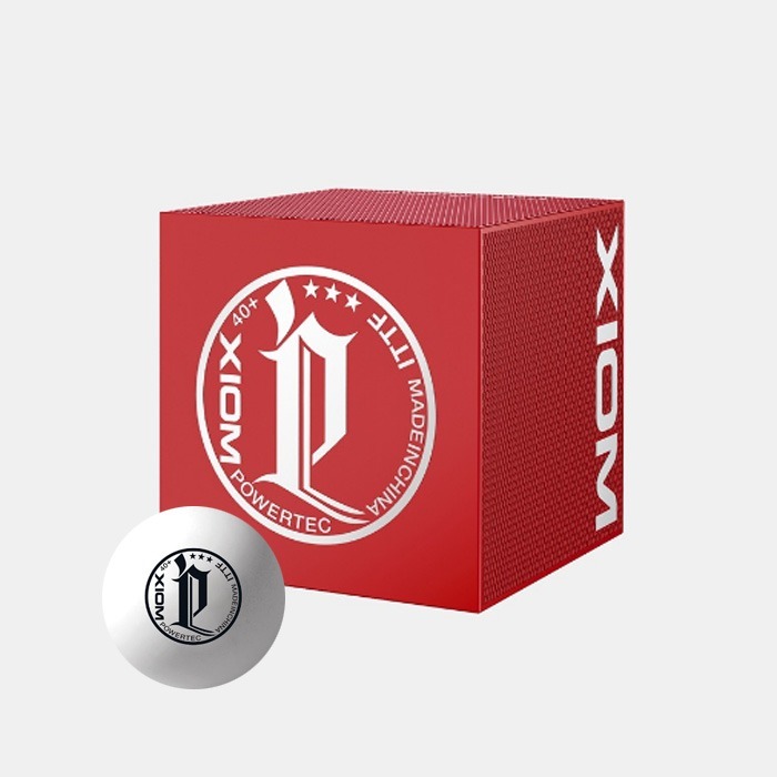 [XIOM] 엑시옴 탁구공 파워텍 ITTF 6개입 - 티인사이드스포츠