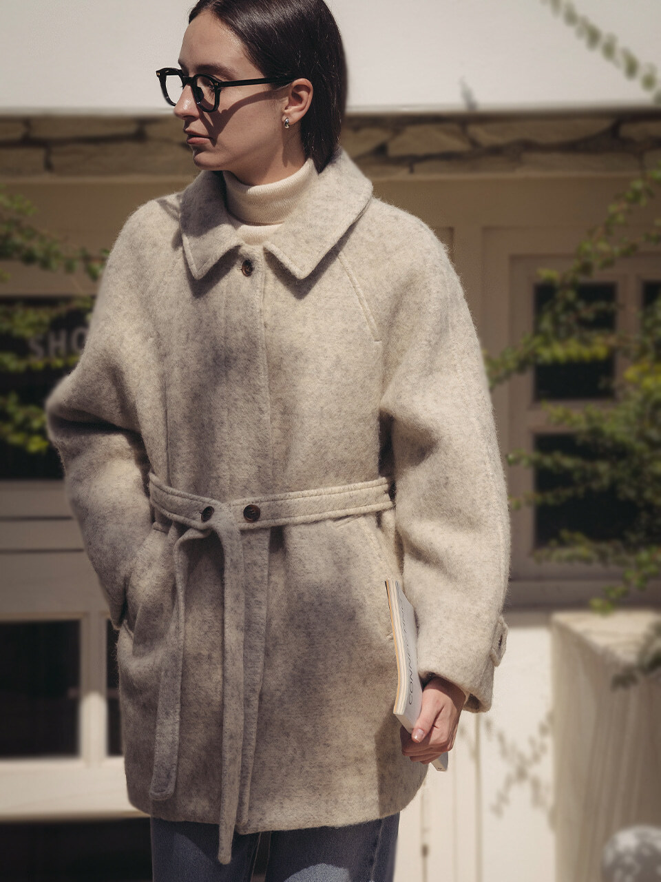 Saint wool blended reglan coat_Light Gray - 노운베러