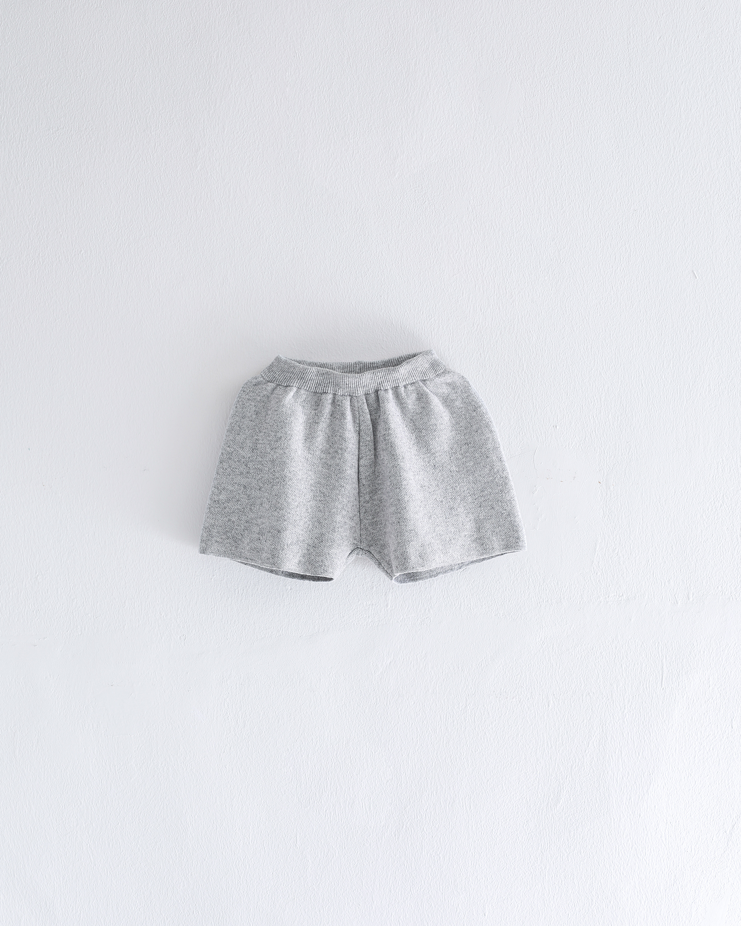 Jacquard Micro Knit Shorts Grey - noregret