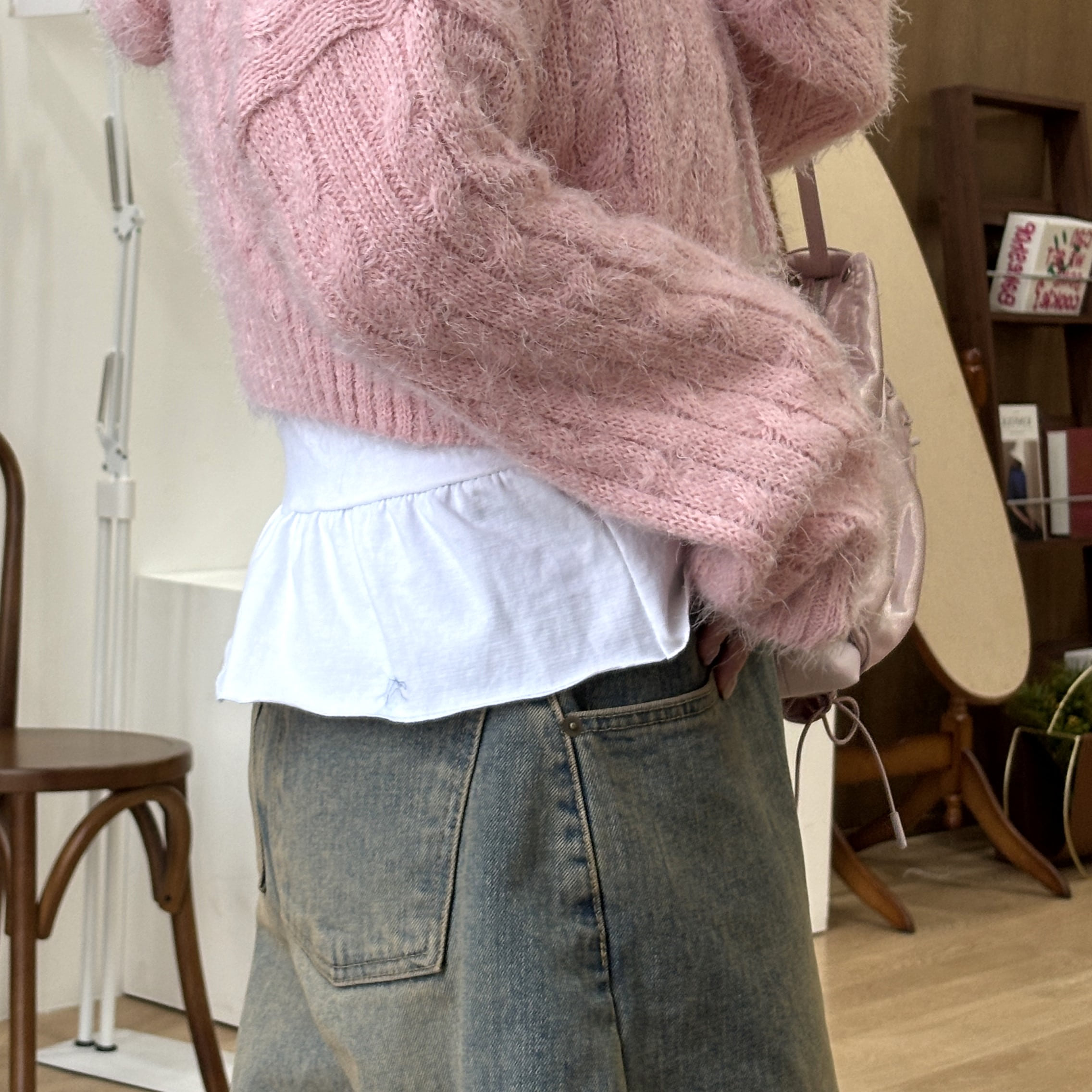 [봄신상] 레이어드 프릴 긴팔 T - 식스앤식스