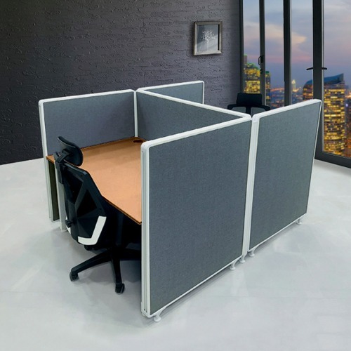 쫄대 하나로 설치가 가능한 라운디 사무실 파티션 칸막이