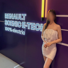 르노 성수 'RENAULT SCENIC E - TECH' 네온사인 - REAL NEON | 리얼네온