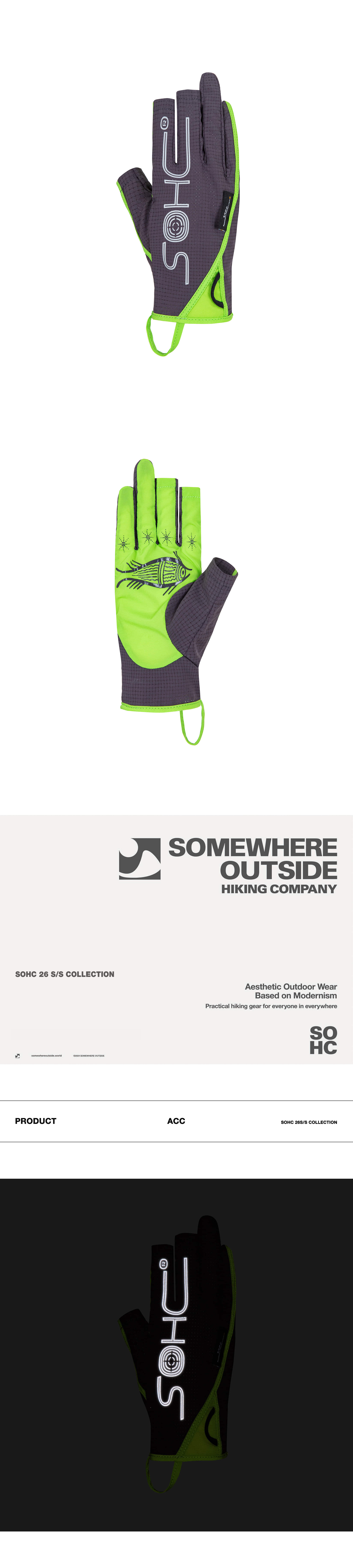 SOHC Fisherman 3-Fingerless Gloves_12VSL901 CHARCOAL - SOHC