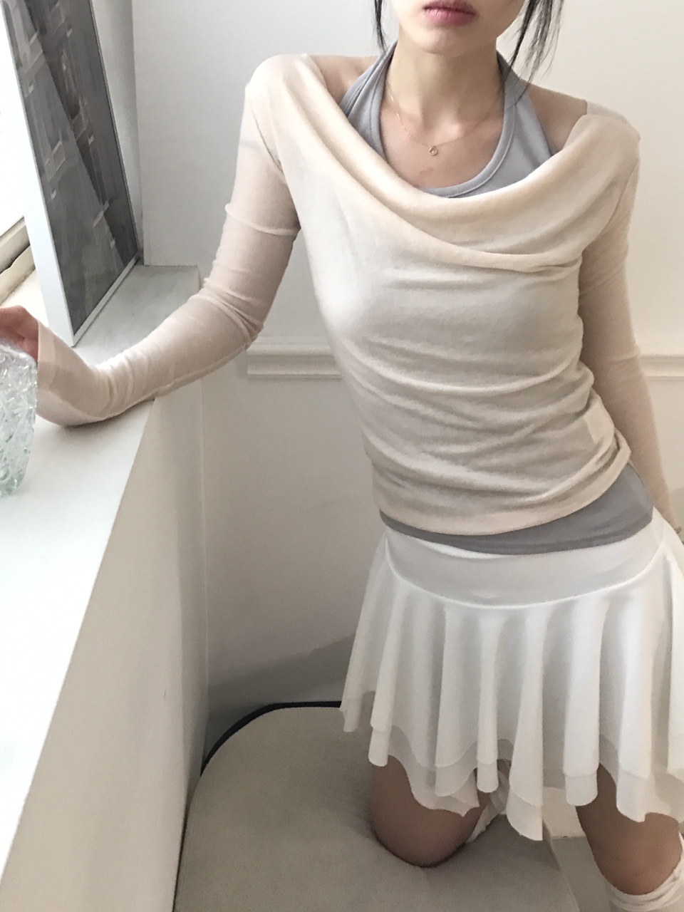 See Through Ballet Tee 3color Hippiedippy 히피디피